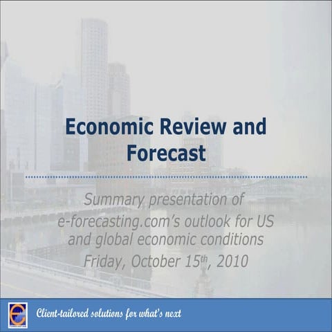 US and Global Economic Review & Forecast 2010 | PPT