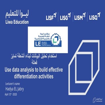Use data analysis to build effective differentiation activities.pptx