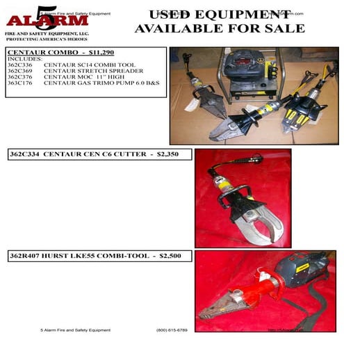 Used Fire Equipment Flyer | PDF