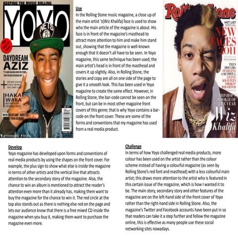 Drafts for Music Magazine | PPTX
