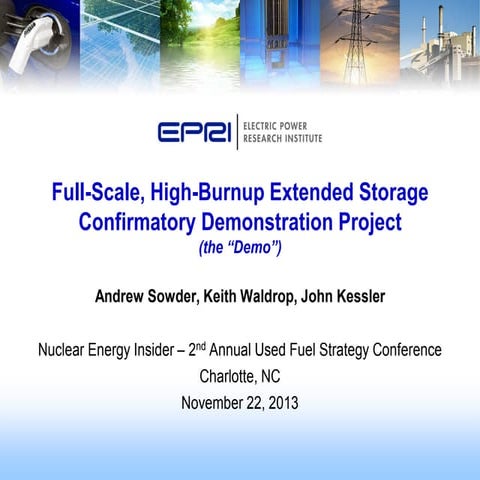 Used fuel andrew sowder - epri | PDF