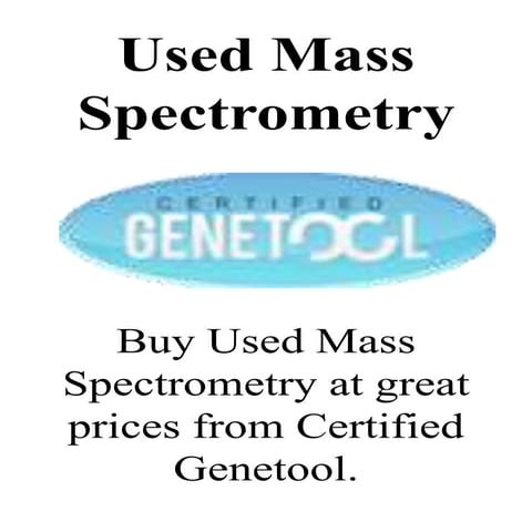 Used Mass Spectrometry | PDF