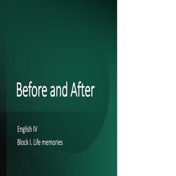 Presentation about Used to that compares the past and the present | PPTX