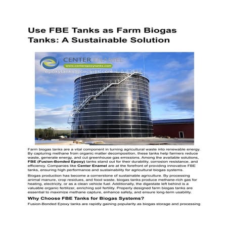 Use FBE Tanks as Farm Biogas Tanks_ A Sustainable Solution.docx