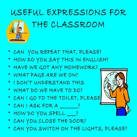 Useful expressions for the classroom | PPT