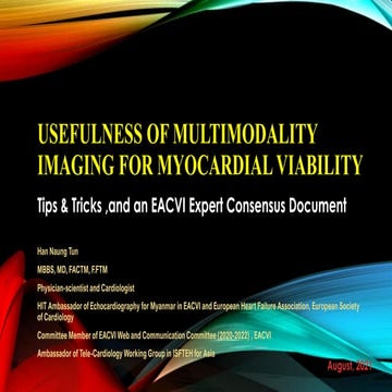 Usefulness of multimodality imaging for myocardial viability | PDF