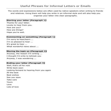 Useful phrases for your oral test