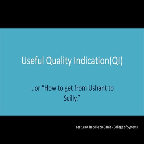 Useful Quality Indicators | PPT