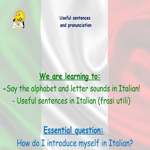 Useful sentences and pronuncia | PPT