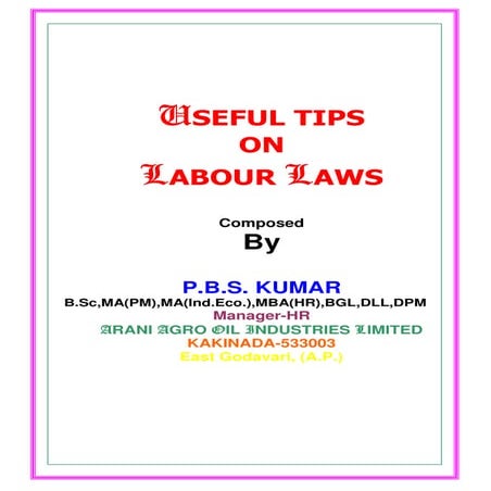 Useful tips on_labour_laws | PDF