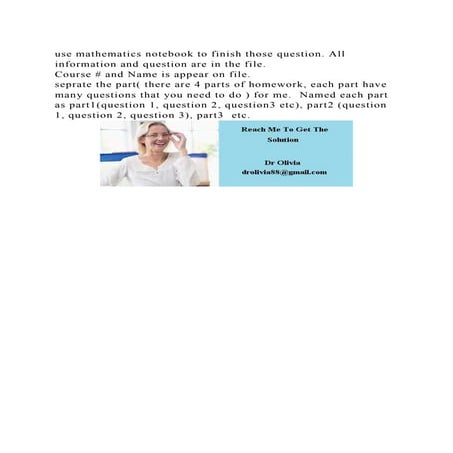 use mathematics notebook to finish those question. All information a.docx