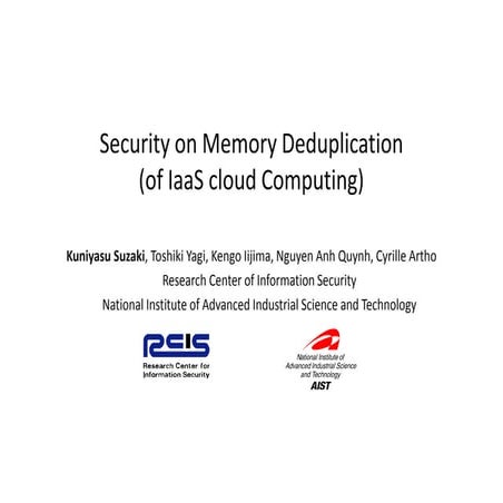 Usenix security10-rump session-suzaki | PDF