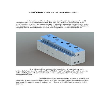 Use of advance hole for die design | PDF | Technology & Computing