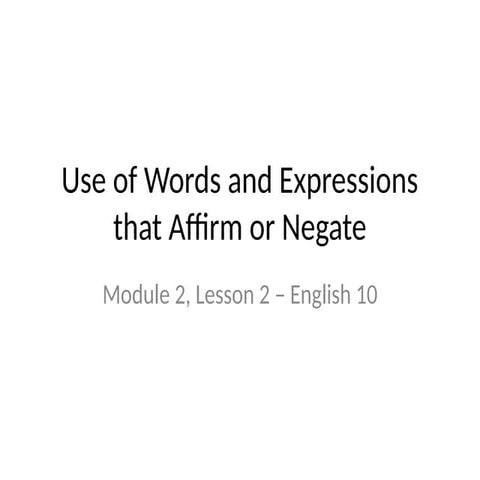 Use_of_Affirmation_and_Negation for English.pptx