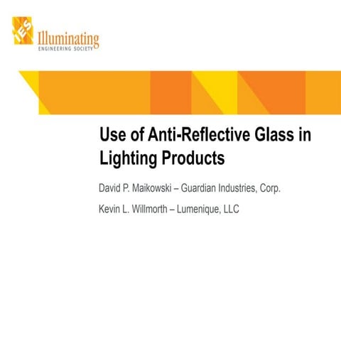 Use Of AR Glass In Lighting Ies Presentationv Final | PPT