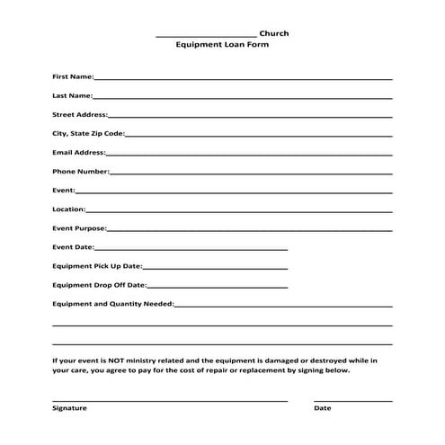 Use of equipmentform | PDF