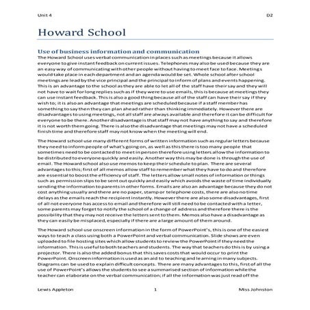 Use of information and communication | PDF