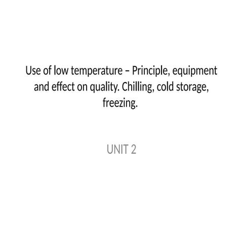 Technical Standard for Cold Storage | PDF