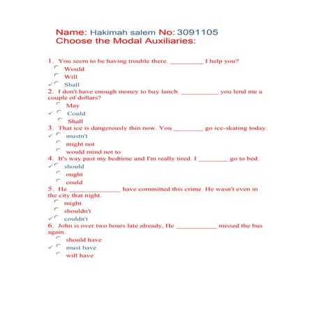 Use of modal auxiliaries | DOCX