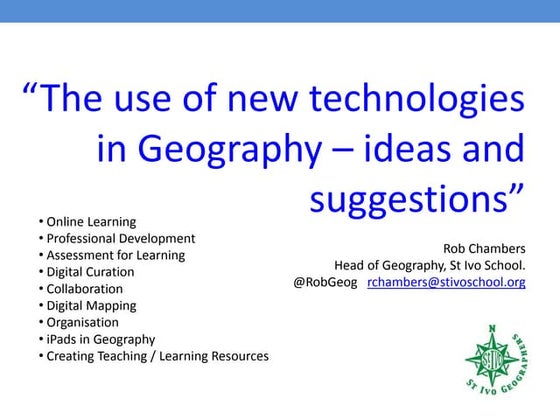 Effective use of new technologies | PPT
