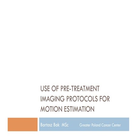 Use of pre treatment protocols | PDF