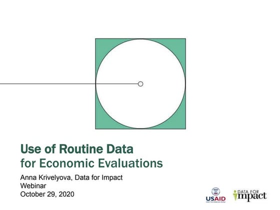 MEASURE Evaluation and Health Strat slides for Data for Impact webinar | PPTX