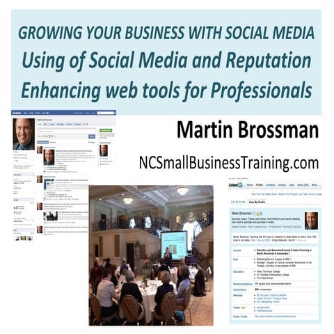 Use of social media and repuation enhancing web tools for professionals ...
