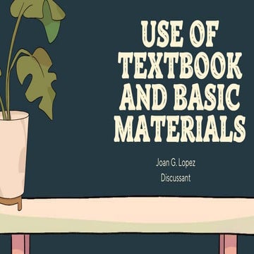 Use of textbook and basic materials.pptx
