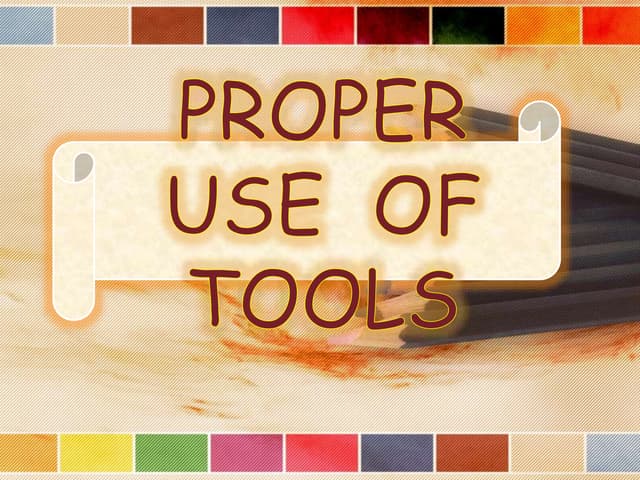 MAINTAIN HAND TOOLS.pptx