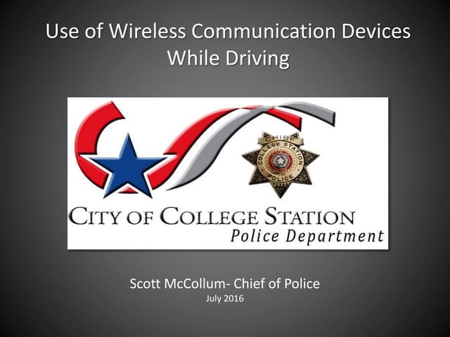 Distracted driving presentation | PPT