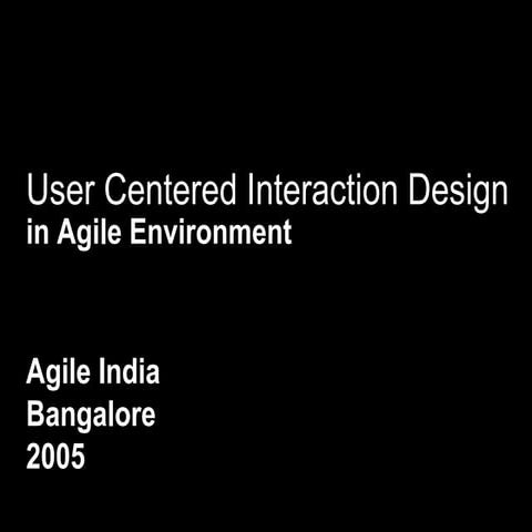 User Centered Interaction Design In Agile Environment Ppt 1789