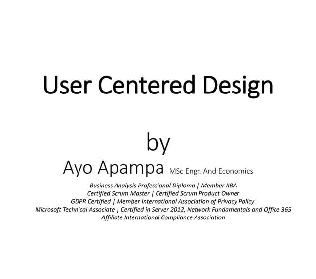 User centered Design | PPT