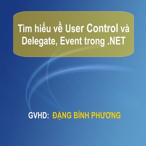 User Control | PPT