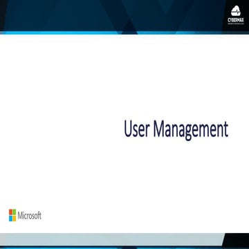 User Documentation for using M365 (Basic) | PPTX