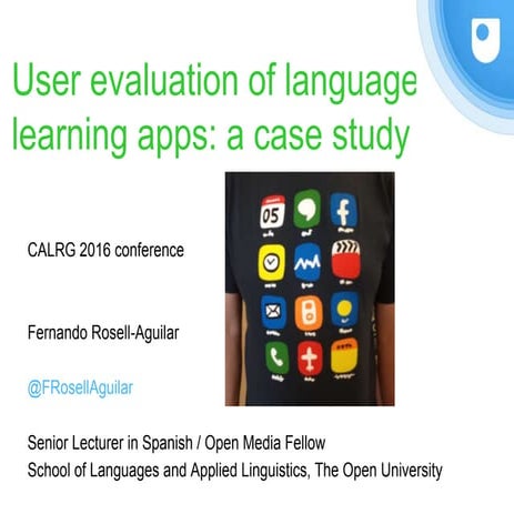 Users' evaluation of apps for Language Learning | PPT