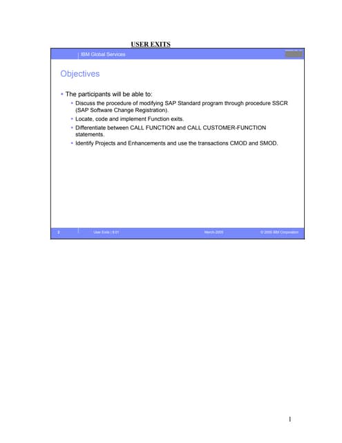 User Exits Pdf