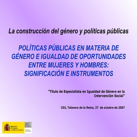 IGUALDAD DE GENERO | PPT