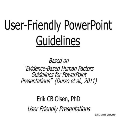 User friendly presentations hfes guidelines_final_compressed_shorter | PPT