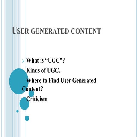 User generated content | PPTX