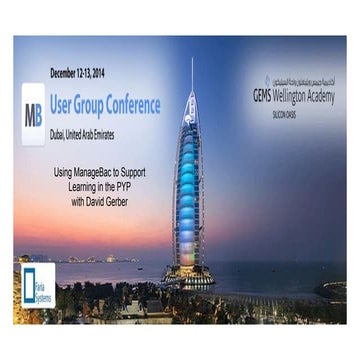 ManageBac presentation David Gerber | PDF