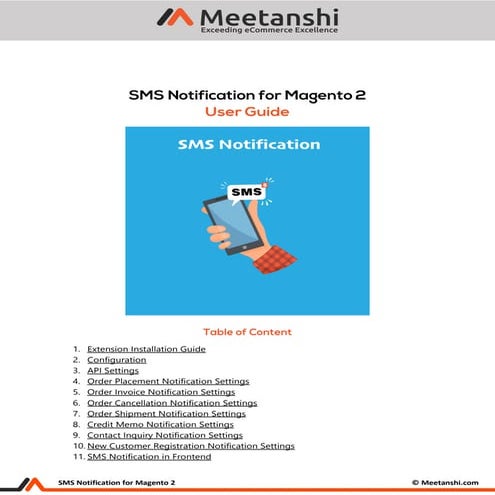 Magento 2 SMS Notification | PDF