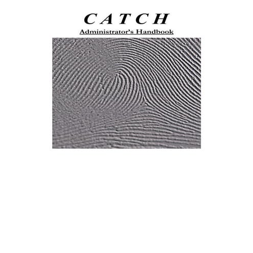 CATCH User Guide | PDF