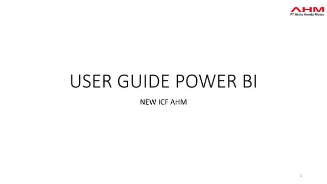 User Guide Power Bi To Develop Dashboard Ppt