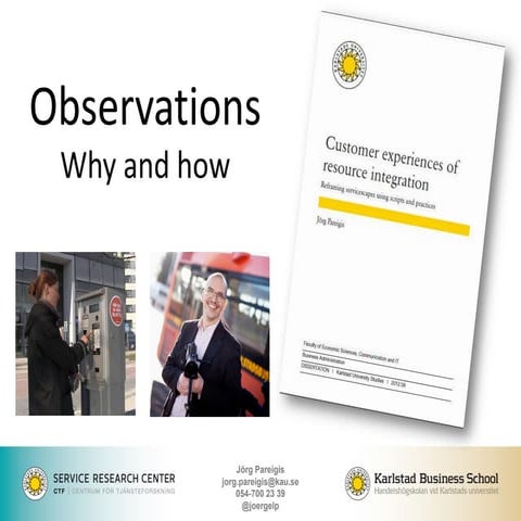 Observational methods - why and how | PPT