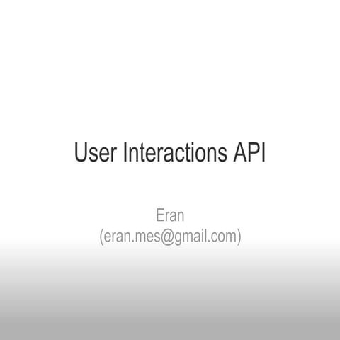 Selenium 2 User Interactions API | PPT