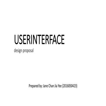 Userinterface | PPT
