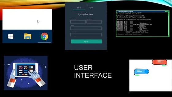 Types Of User Interface Pptx Operating Systems Computer Software And Applications