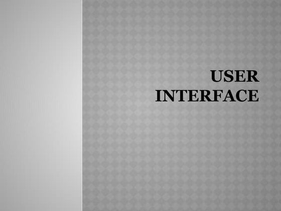 User Interface-Advantages and Disadvantages of each type of user ...