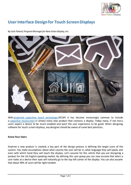 User interfaces for mobile applications | PPTX | Smartphones | Consumer ...