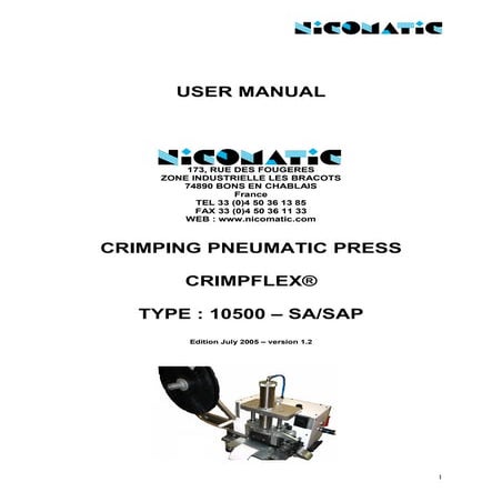 User manual 10500 sa p- gb | PDF